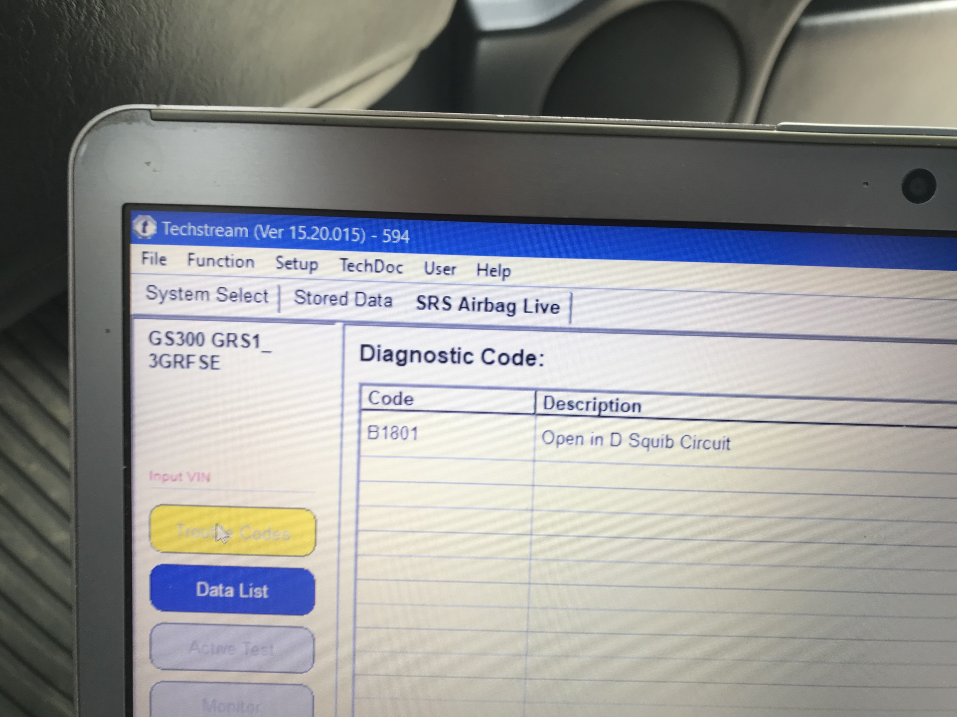 Загорелась ошибка airbag B1801 — Lexus GS (S190), 4,3 л, 2005 года ...