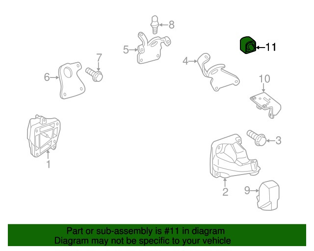 A6392420013 Втулка резиновая подвески двигателя Mercedes | Запчасти на ...