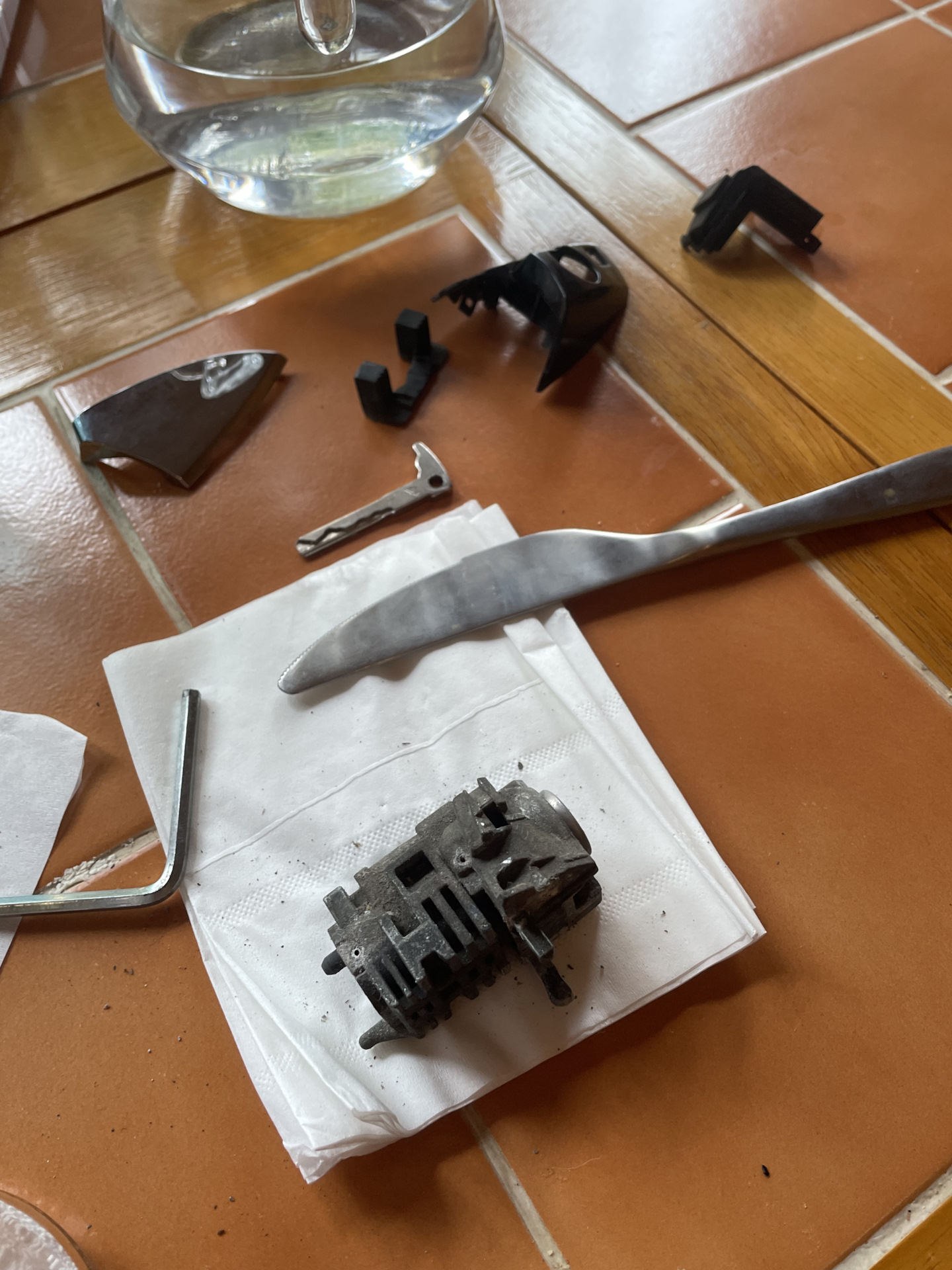 Ремонт личинки замка двери — Mercedes-Benz S-Class (W221), 3,5 л, 2006 ...