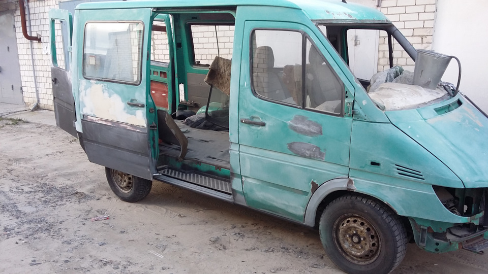 Покраска всего Mercedes-Benz Sprinter (1st generation) ч.2 — Mercedes ...