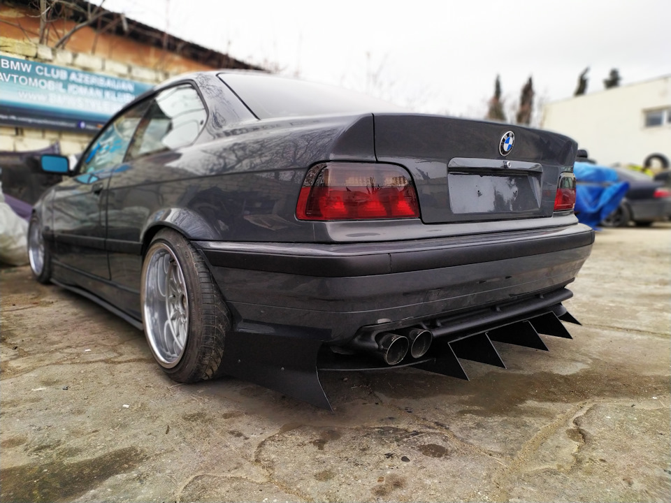 Custom diffuser — BMW 3 series Coupe (E36), 1,8 л, 1995 года | тюнинг ...