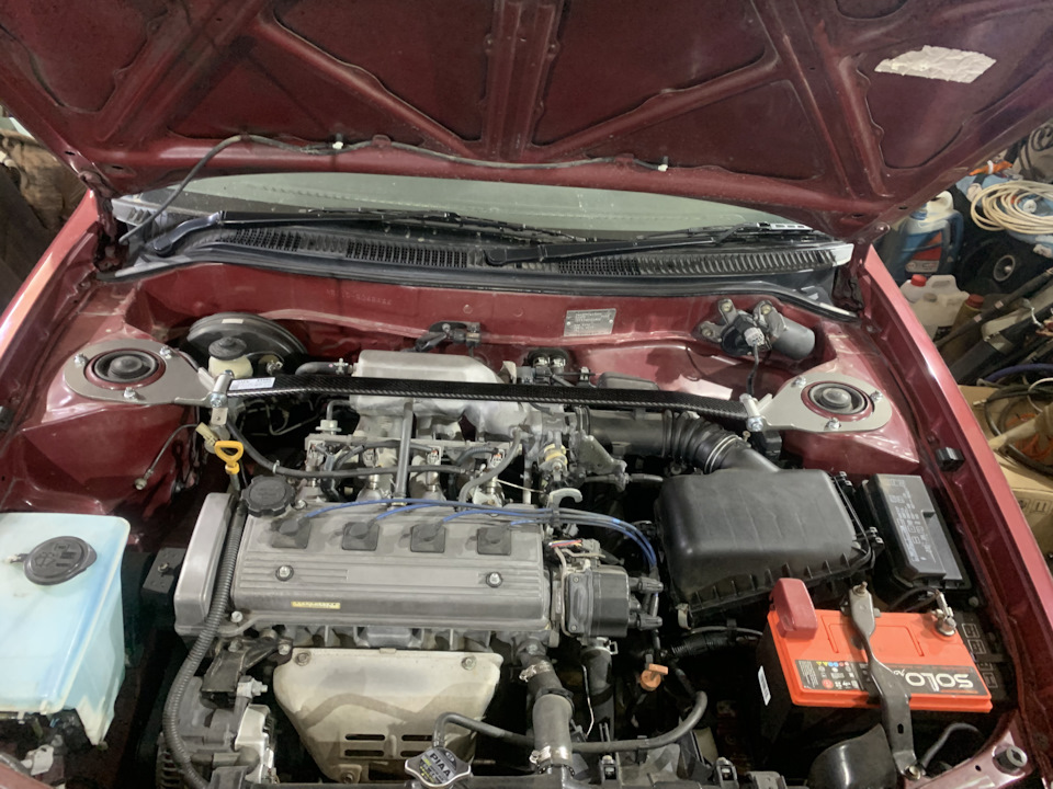Распорка и небольшой ништячок😉 — Toyota Corolla (110), 1,5 л, 1996 года ...