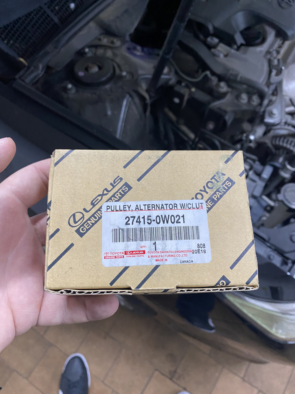 Замена обгонной муфты генератора — Toyota Camry (XV50), 2,5 л, 2013 ...