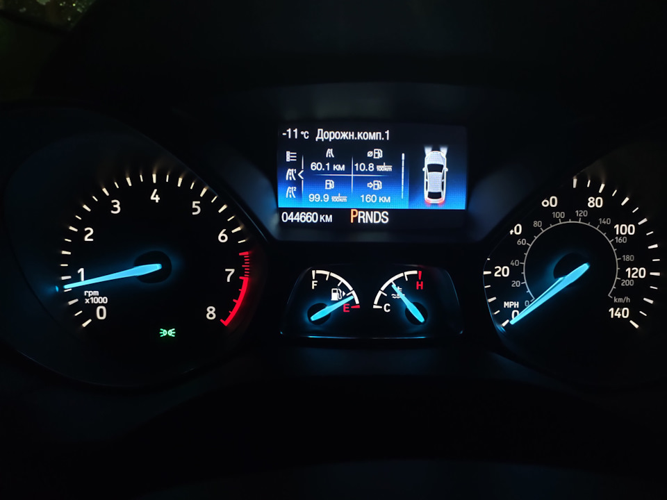 Цветная приборка — Ford Kuga (2G), 2,5 л, 2017 года | стайлинг | DRIVE2
