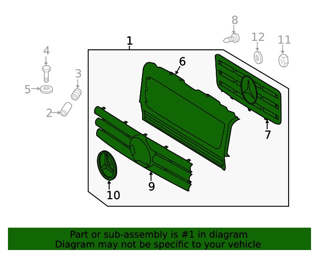 A4638800423 Решетка радиатора Mercedes | Запчасти на DRIVE2
