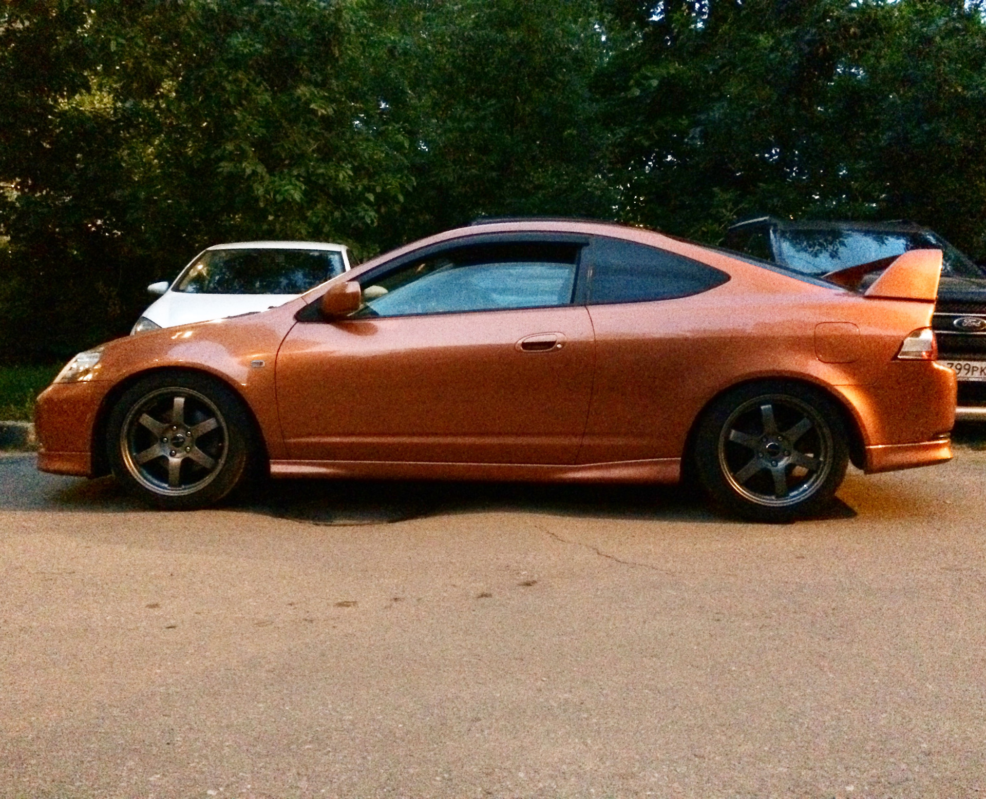 Wolk Rays TE37 + Bridgestone — Honda Integra (DC5), 2 л, 2004 года ...