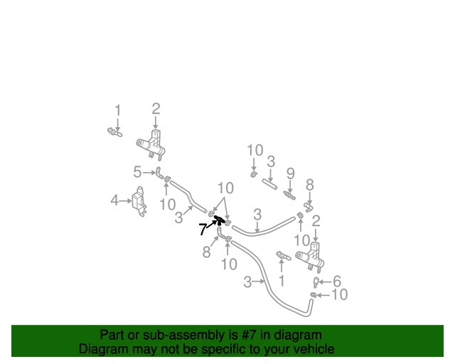 8D0955873 Тройник магистрали омывателя фар VAG | Запчасти на DRIVE2