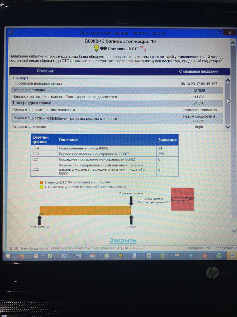 Ошибка B0002-13 (решение) + ремонт шайбы Range Rover L405 — Land Rover ...