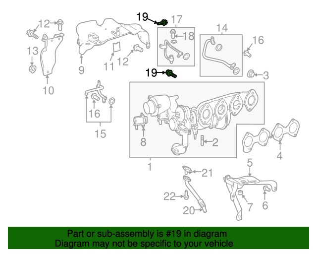 A0019972401 Клапан запорный трубки смазки турбонагн. Mercedes ...