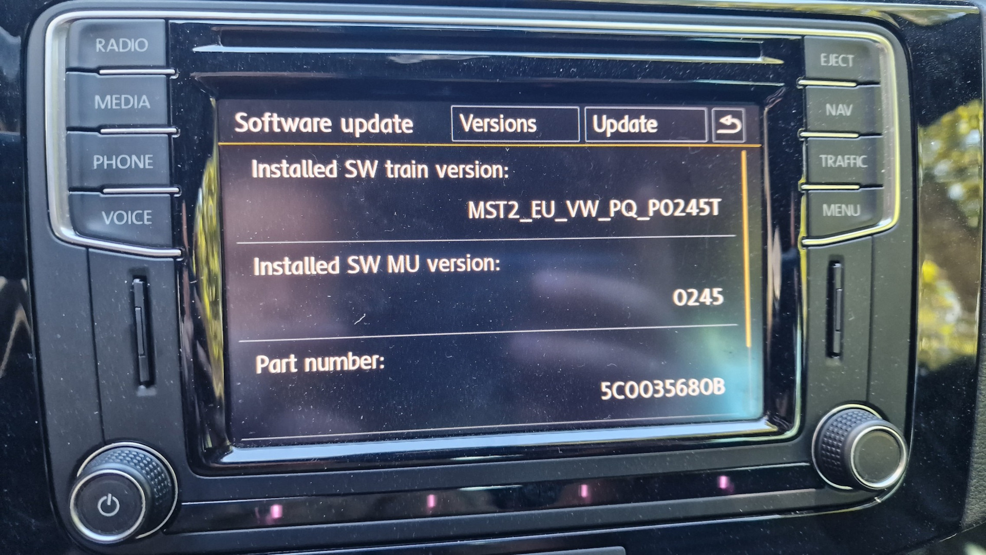 MIB2 SW Update 0245 -> 0480 — Volkswagen Passat Variant (B7), 2 л, 2011 ...