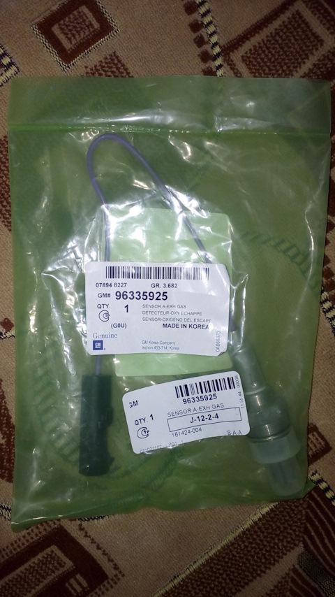 96335925 Датчик кислорода (лямбда-сенсор) 91157 GM | Запчасти на DRIVE2