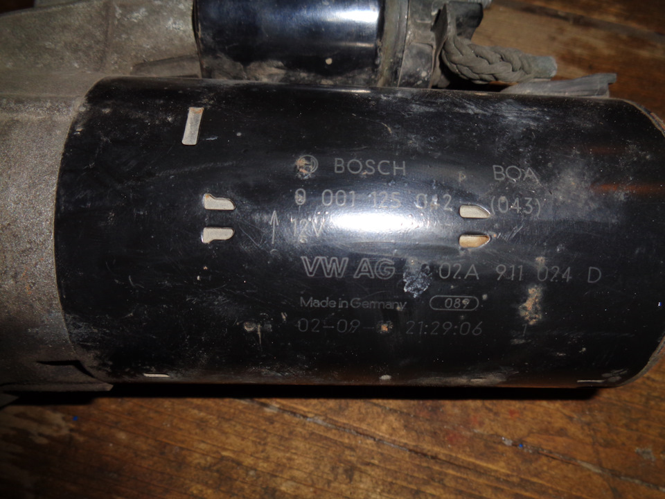 2A911024D Стартер VAG | Запчасти на DRIVE2