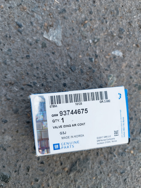 93744675 Клапан холостого хода / Daewoo, Chevrolet Aveo, Matiz, Nubira ...