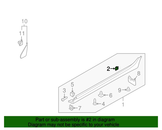 877562E000 ФИКСАТОР МОЛДИНГА КУЗОВА KIA HYUNDAI | Запчасти на DRIVE2