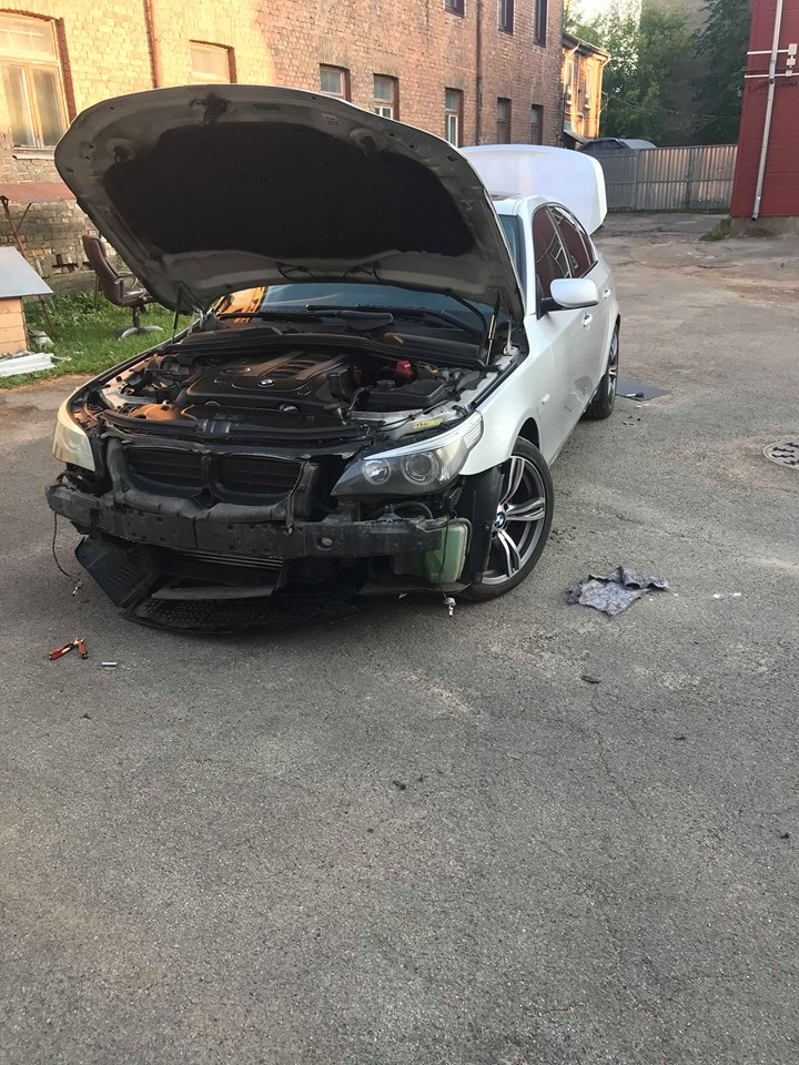 BMW E60 silver, в новом образе — BMW 5 series (E60), 3 л, 2004 года ...