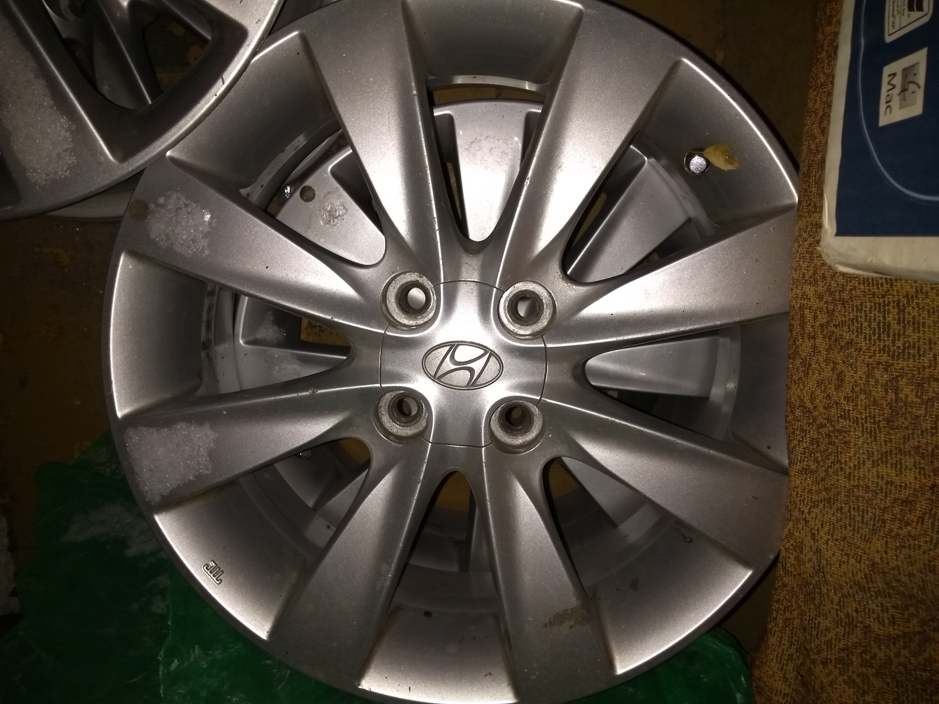 Оригинальные 16 диски от соляриса — KIA Rio 5-door (3G), 1,6 л, 2013 ...