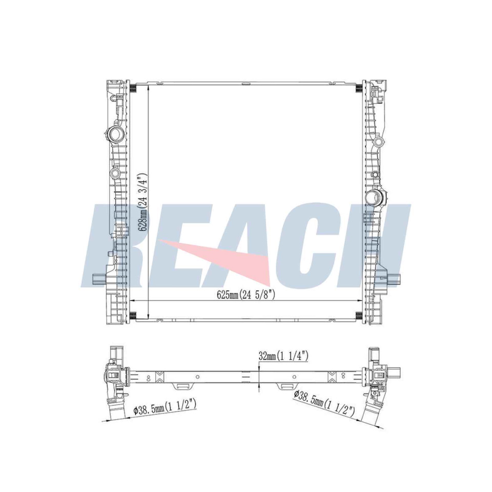 14113783132 Радиатор охлаждения Reach Cooling | Запчасти на DRIVE2