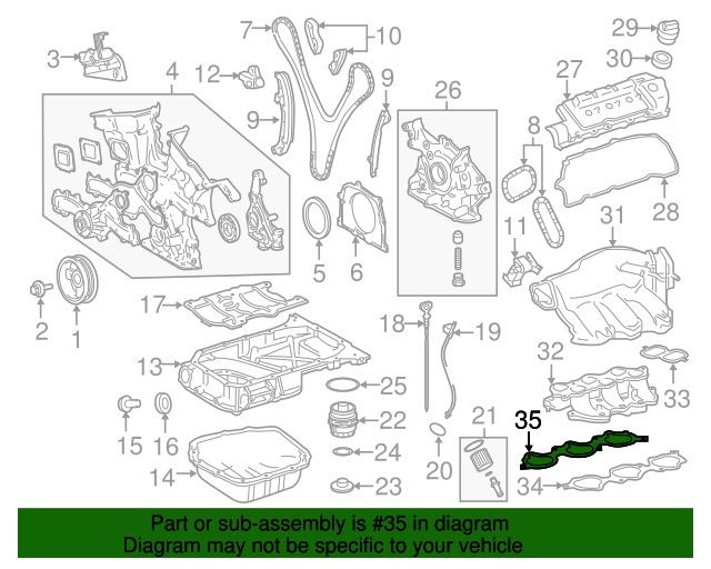1717831030 Прокладка впускного коллектора TOYOTA LEXUS | Запчасти на DRIVE2