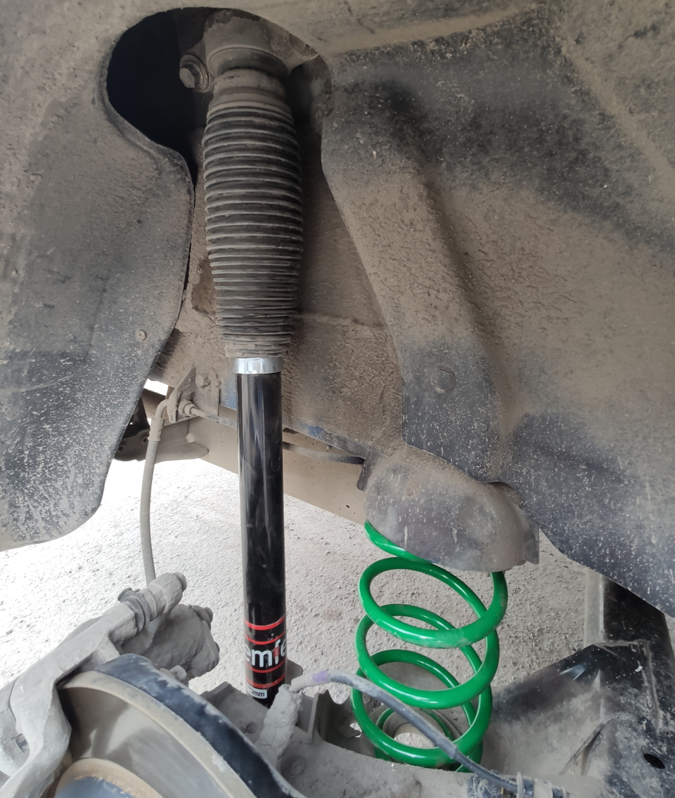 Установка стоек Demfer -70мм и пружин Технорессор -70мм — Hyundai ...