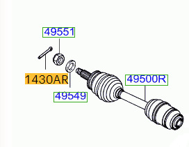 замена правого привода в сборе — Hyundai Santa Fe (2G), 2,7 л, 2007 ...