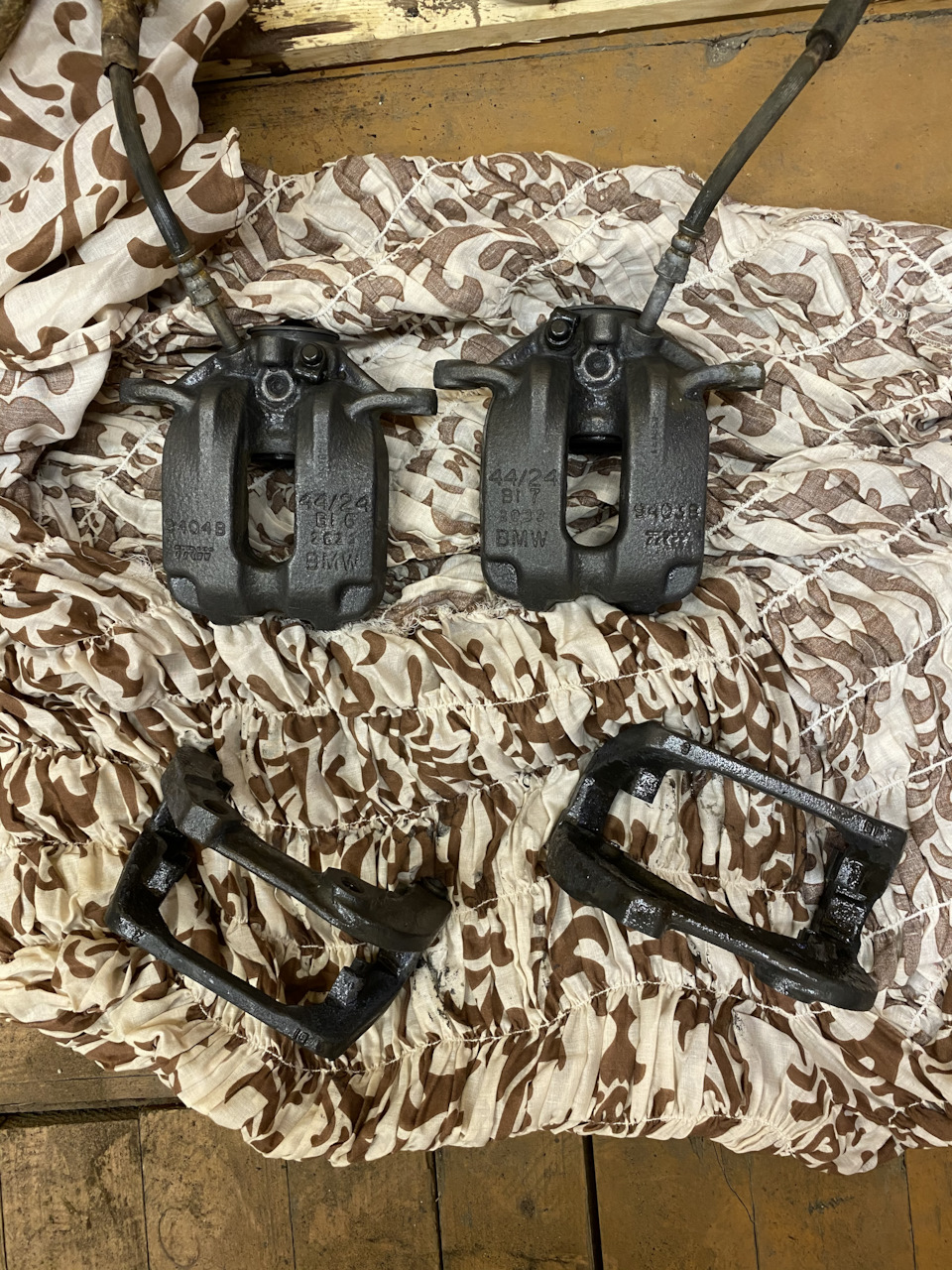 №24: Переход на задние тормоза 345х24. — BMW X3 (F25), 3 л, 2011 года ...