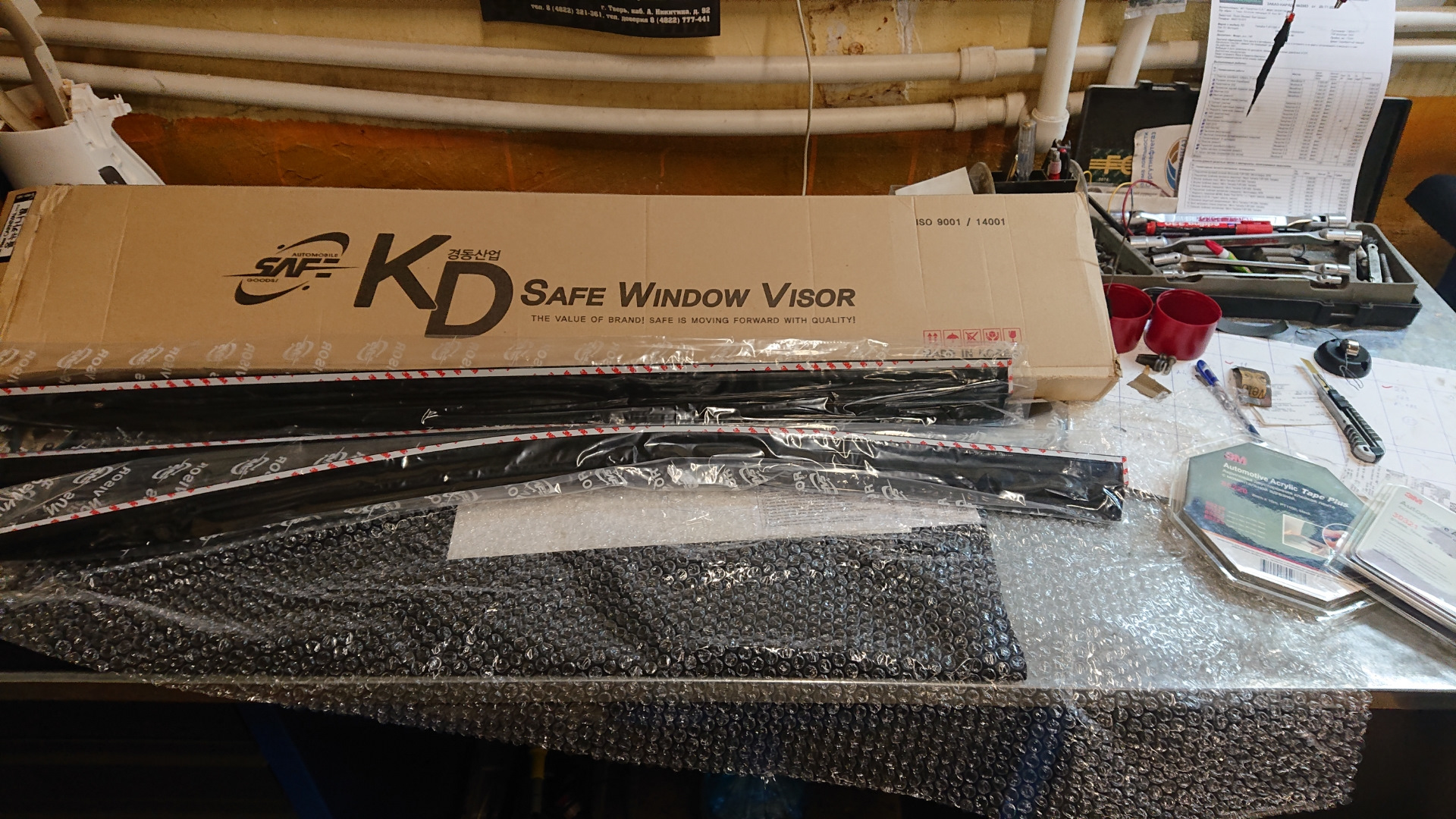 Дефлекторы — KIA Carnival (3G), 2,2 л, 2016 года | аксессуары | DRIVE2