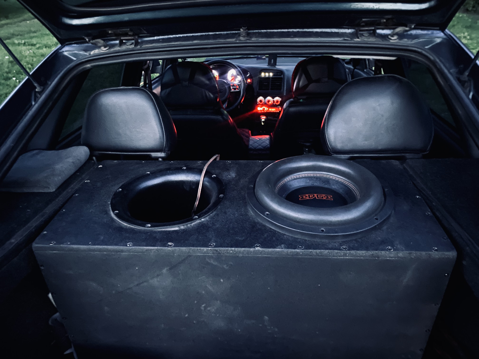 Сабовое звено EDGE EDP122SPL-E6 + моноблок kicx qs 1.1000 АГМ 90А — Lada 21124, 1,6 л, 2007 года ...