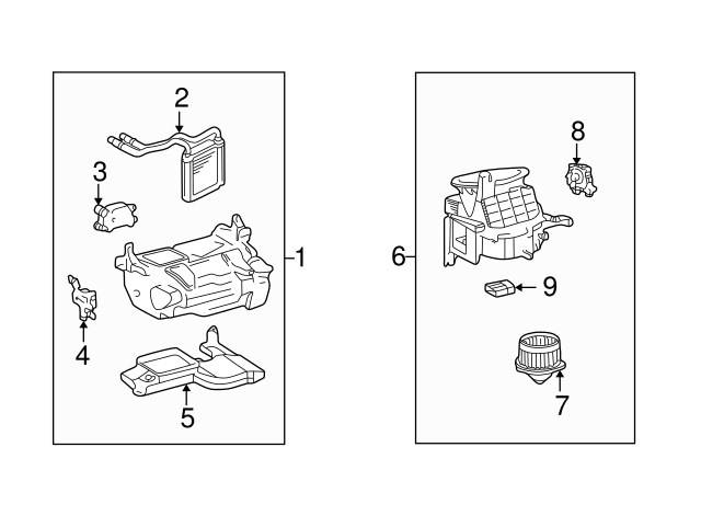 8710760361 Радиатор отопителя салона TOYOTA LAND CRUISER 100 98-07 ...