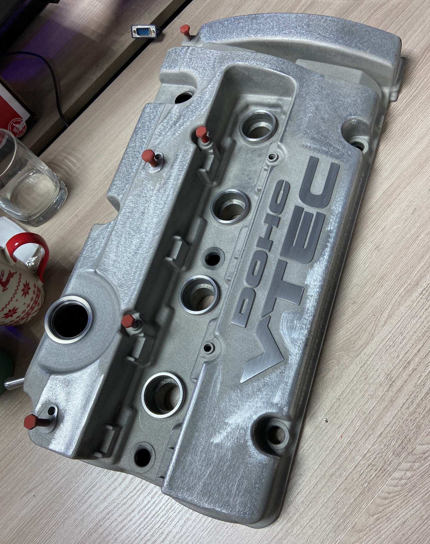 Покраска клапанной крышки VHT Wrinkle red paint. — Honda Prelude (BB5 ...