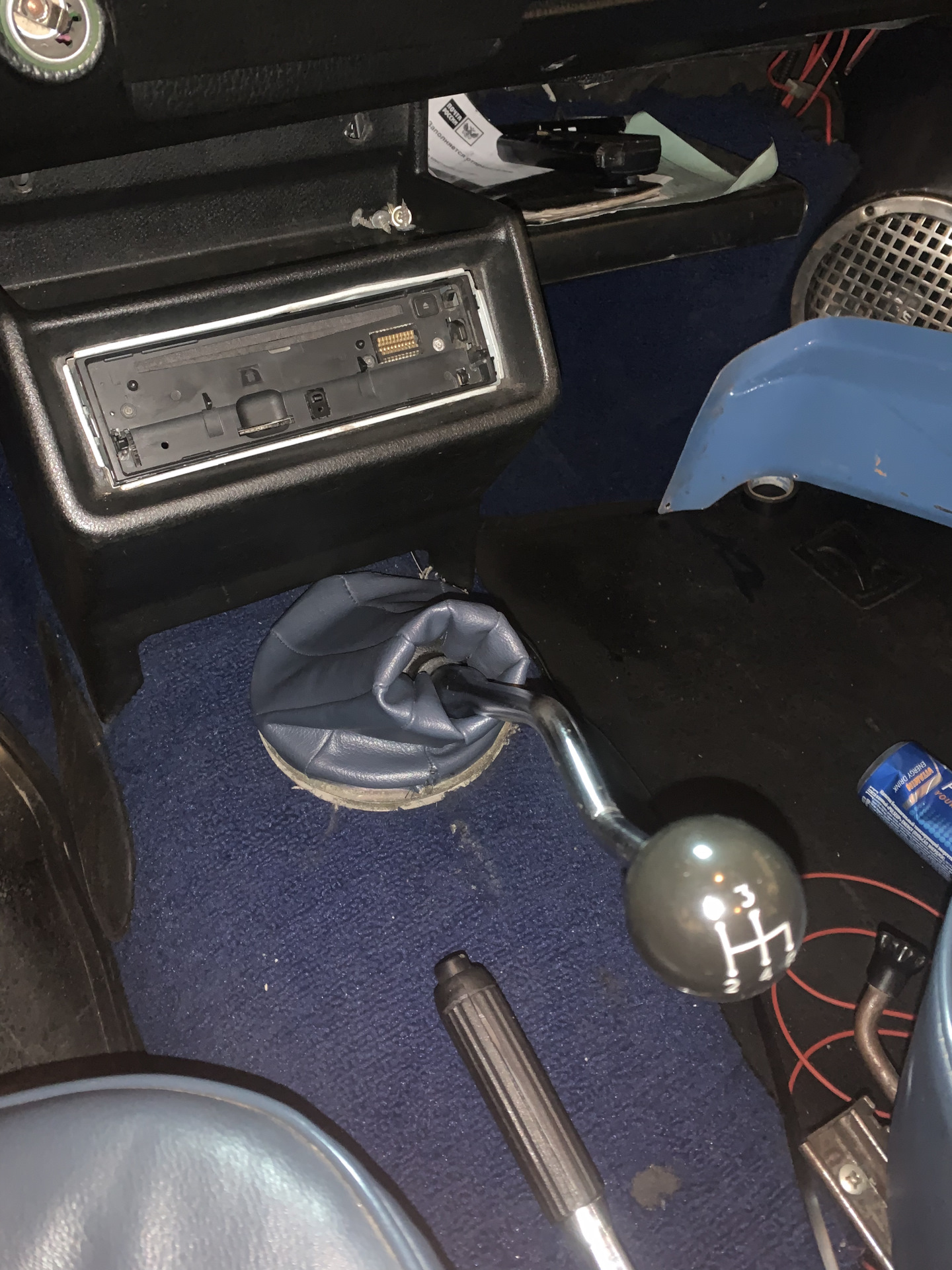 Синий чехол рычага КПП Handmade — Lada 21053, 1,5 л, 2003 года ...