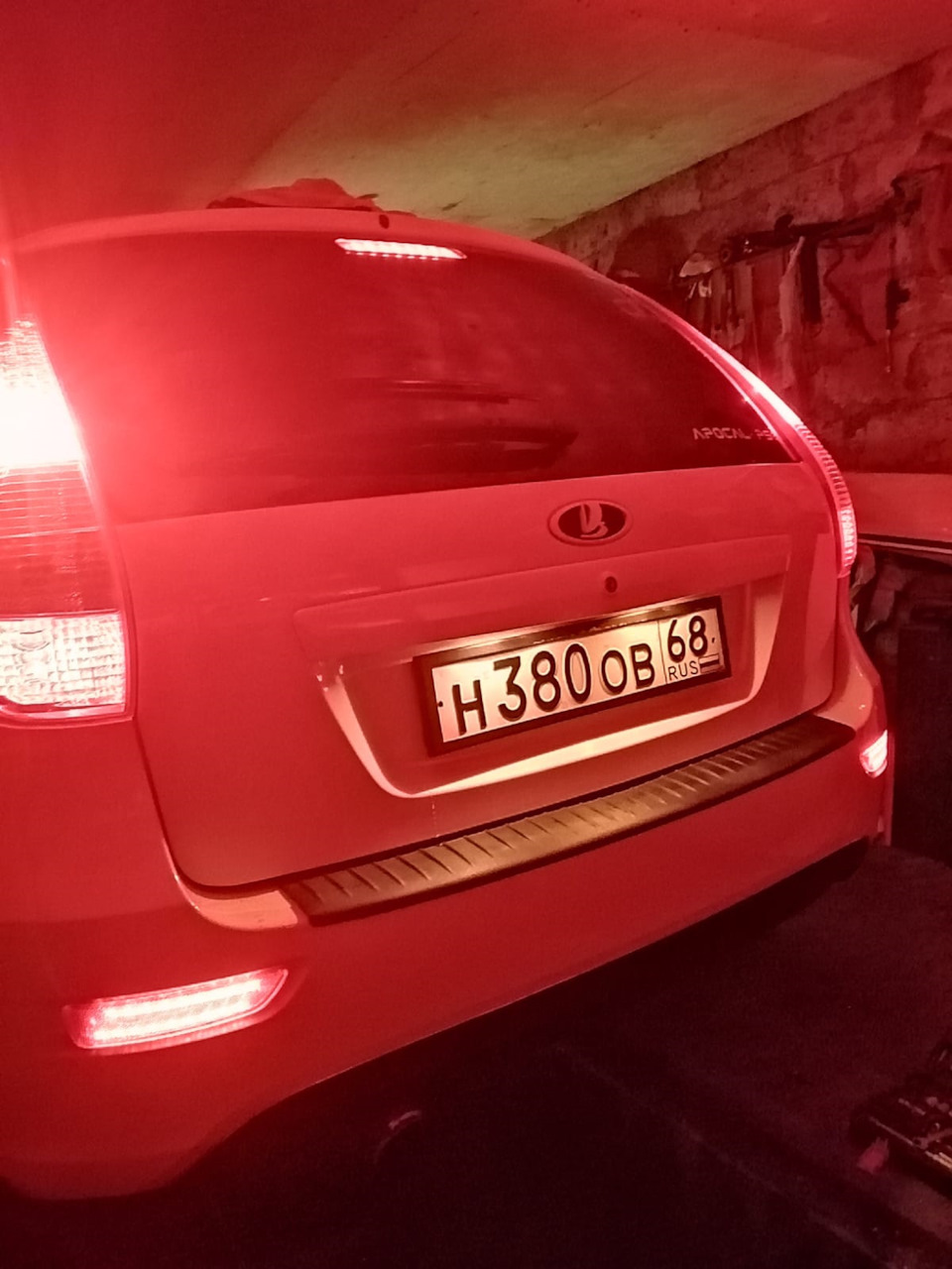 Led катафоты — Lada Калина Хэтчбек (2G), 1,6 л, 2013 года | стайлинг ...