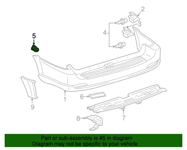 5219716020 Клипса крепления заднего бампера TOYOTA LEXUS | Запчасти на ...