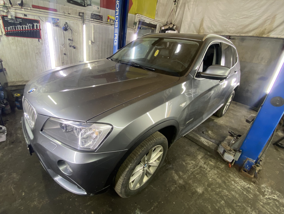Т.O. трансмиссия и сюрприз с днищем. — BMW X3 (F25), 3 л, 2012 года ...