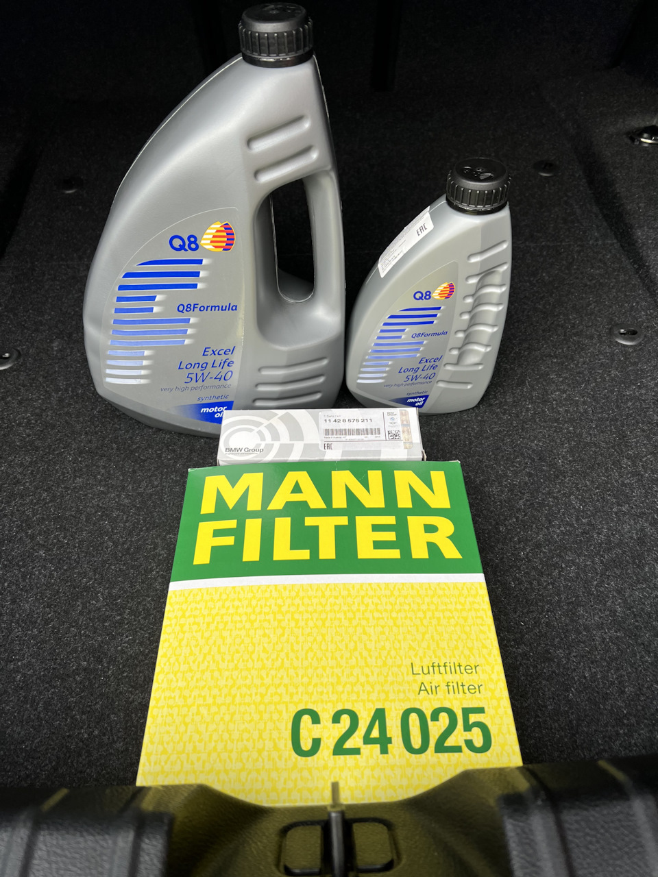 ТО-1 Замена масла в двигателе, фильтра воздушного, масляного — BMW 3 series (F30), 1,5 л, 2017 ...