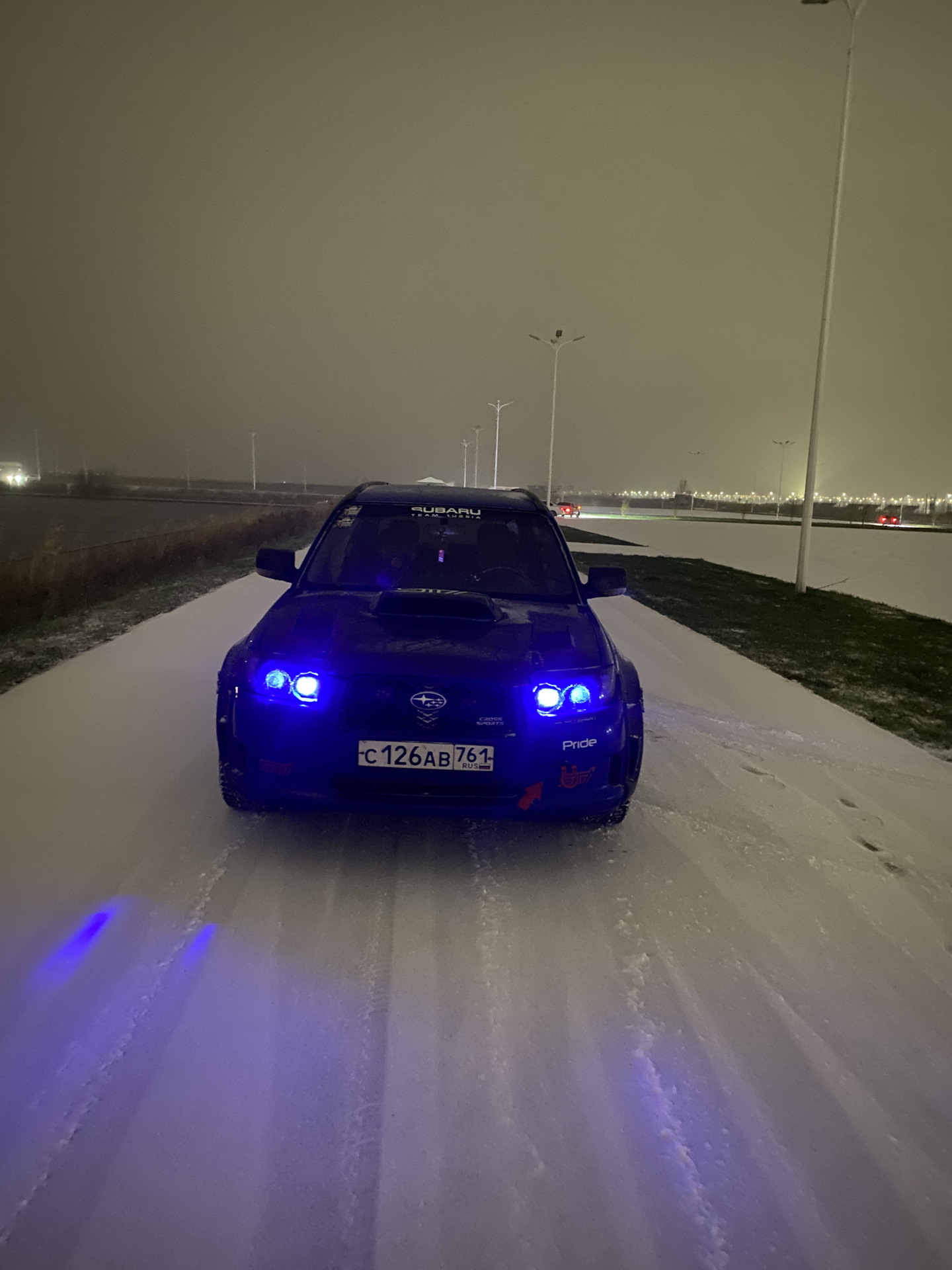 С первым снегом столица юга 22-23.11.2023 — Subaru Forester (SG), 2 л ...