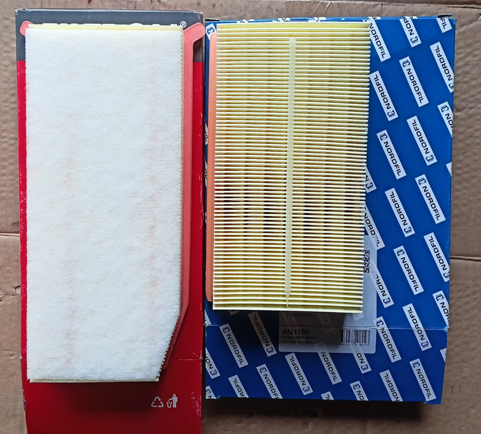 Неоригинальный воздушный фильтр для 1.3 турбо. — Renault Duster (2G), 1 ...