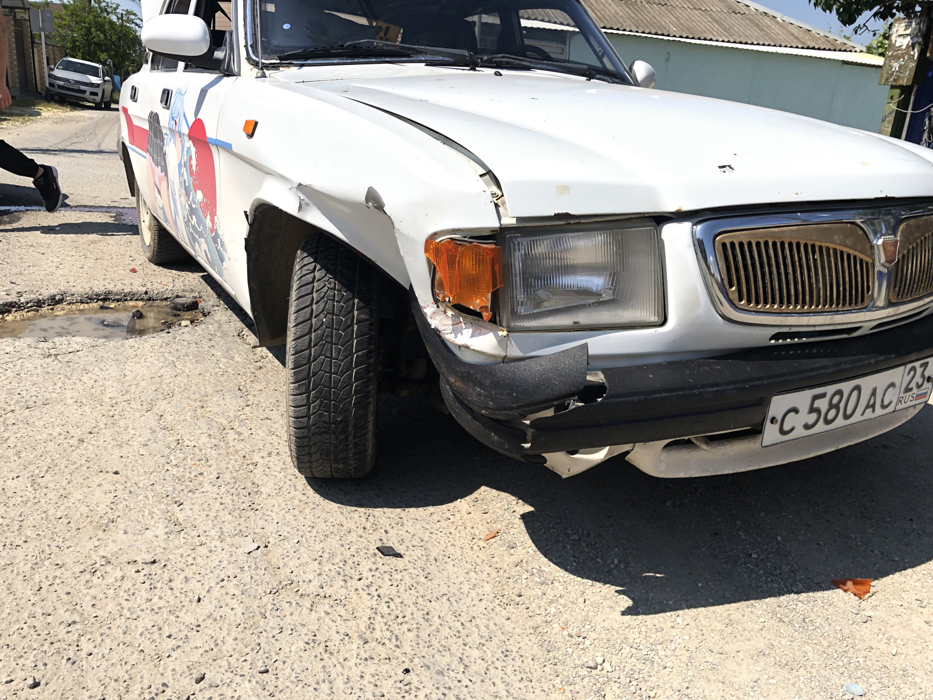 первая авария😭 — ГАЗ 3110, 2,4 л, 1998 года | ДТП | DRIVE2