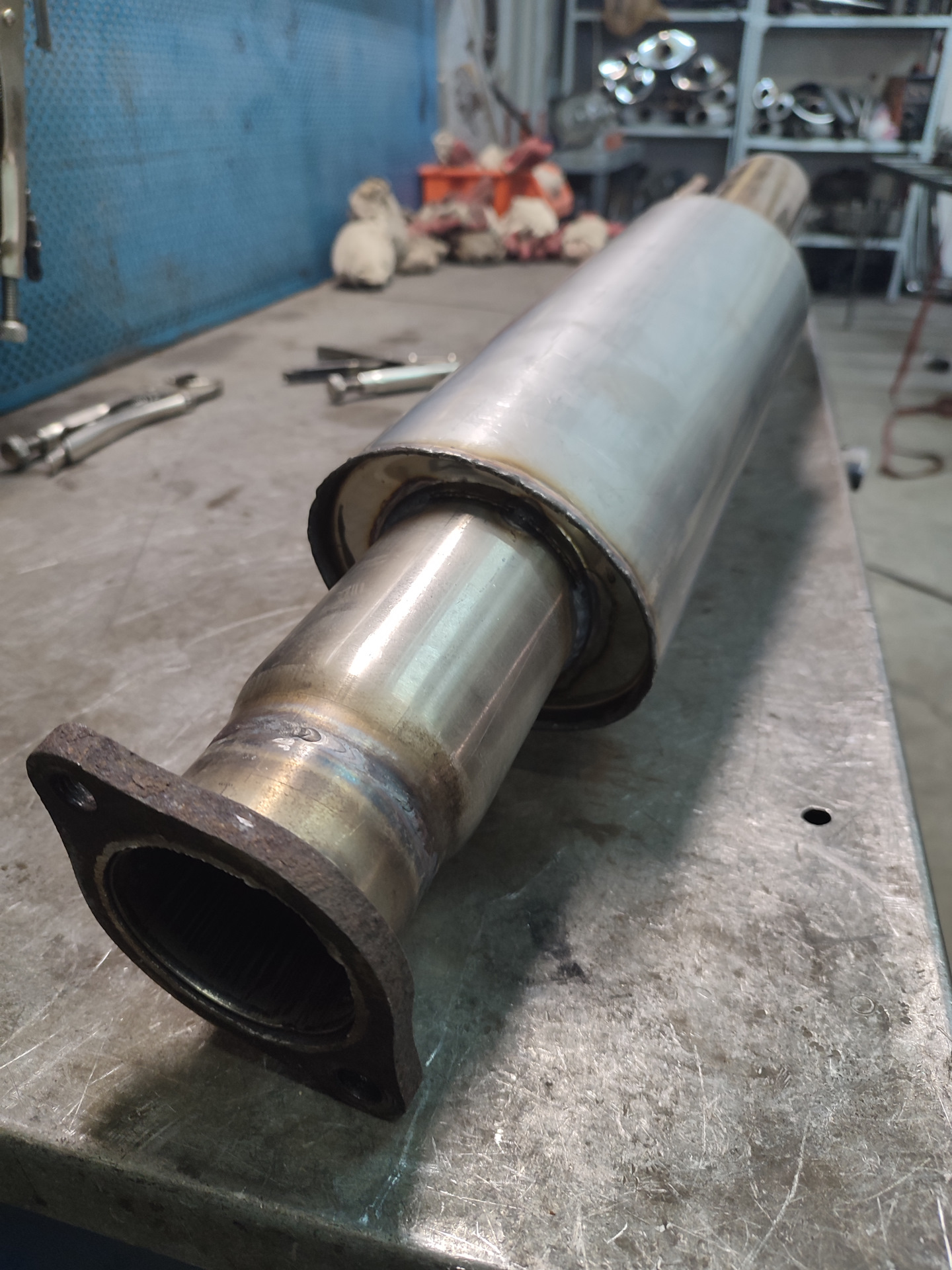 Custom Downpipe 76mm (изготовление 3" даунпайпа) — Volvo V50, 2,5 л ...