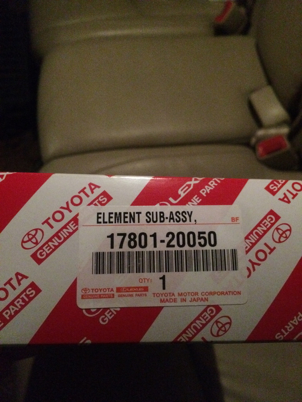 1780120050 Фильтр воздушный TOYOTA LEXUS | Запчасти на DRIVE2