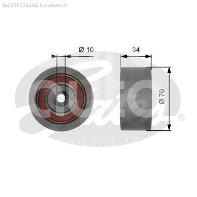 T42159 Опорные ролики GATES | Запчасти на DRIVE2