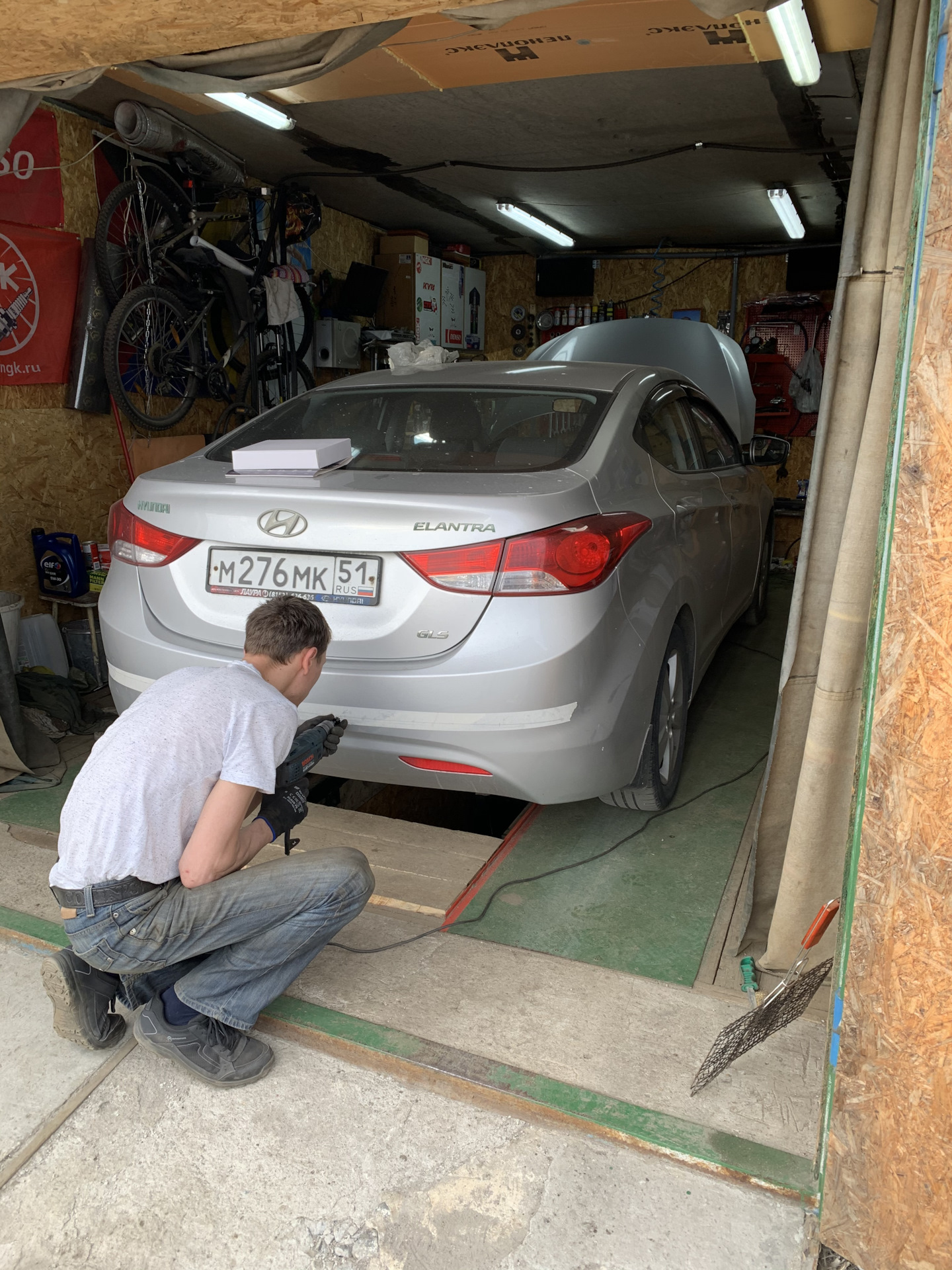 Установка парктроников parkmaster 234/ замена левого рулевого ...