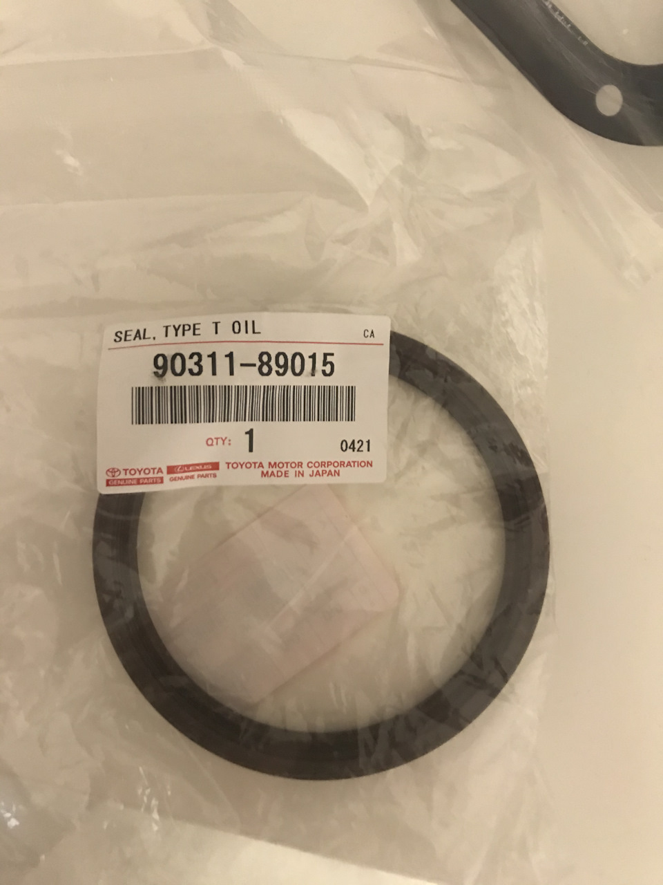 9031189015 Уплотняющее кольцо, коленчатый вал TOYOTA LEXUS | Запчасти ...