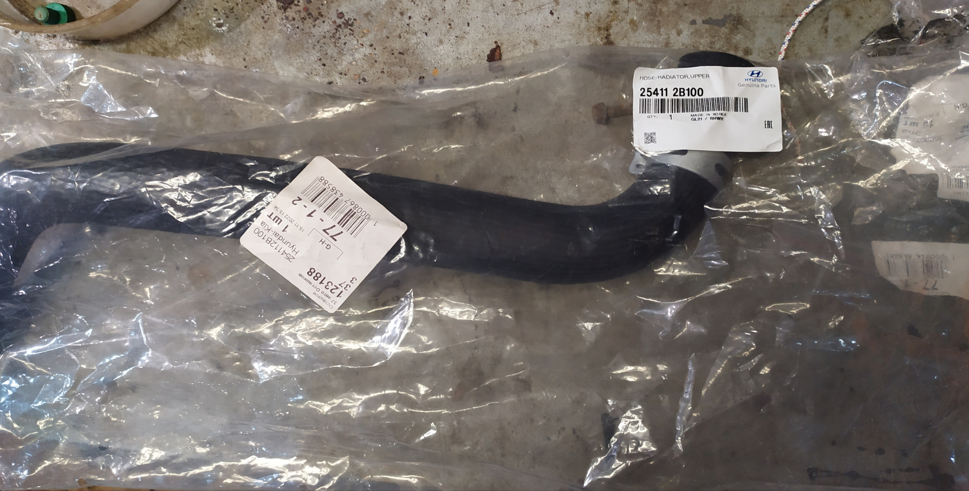 Замена радиатора охлаждения — Hyundai Santa Fe (2G), 2,7 л., 2007 года ...