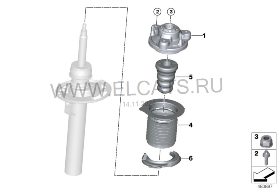 Замена пыльников и отбойников амортизаторов — BMW X3 (G01), 2 л, 2020 ...