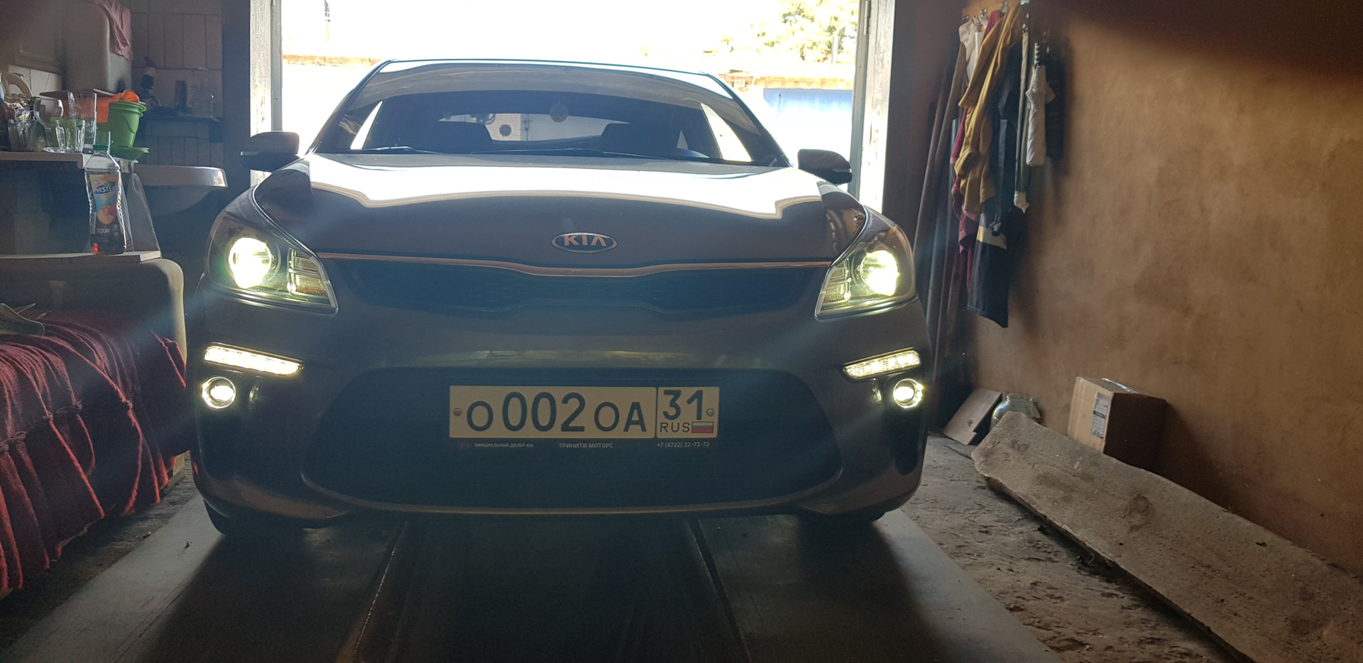 Led модули MTF в ПТФ — KIA Rio (4G), 1,6 л, 2018 года | тюнинг | DRIVE2