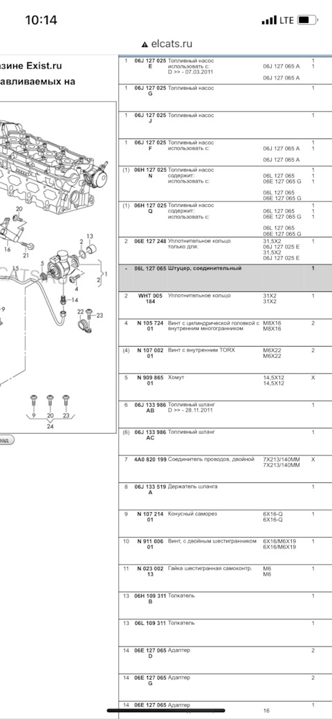 06J127065A Топливная рейка для Volkswagen Passat VAG | Запчасти на DRIVE2