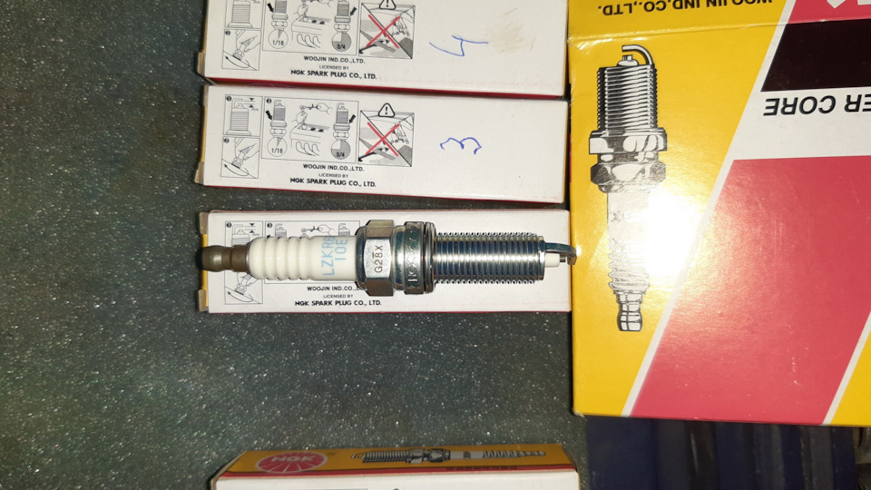 Отзыв про платиновые свечи NGK 94017 (LZKR6AGP-E) — Hyundai Creta (1G ...