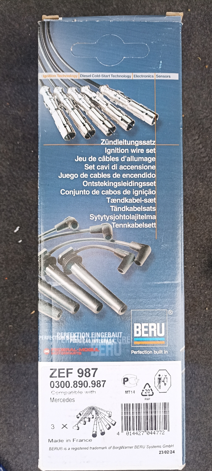 18. Высоковольтные провода — Mercedes-Benz S-Class (W140), 3,2 л, 1997 ...