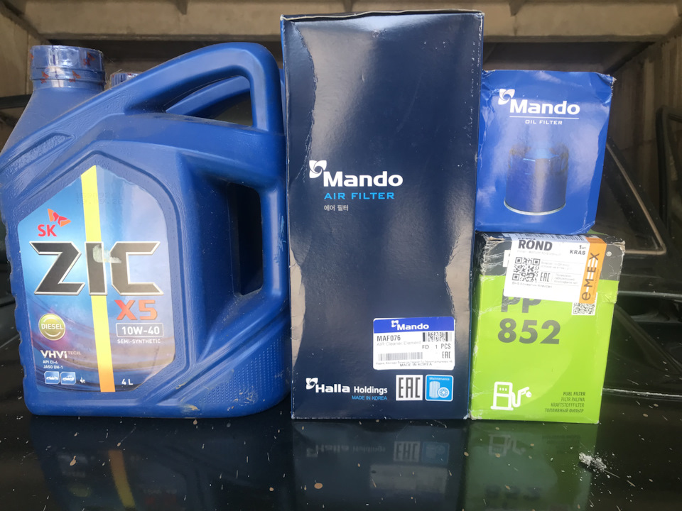 Масло, фильтра… — Hyundai Galloper, 2,5 л, 2001 года | плановое ТО | DRIVE2