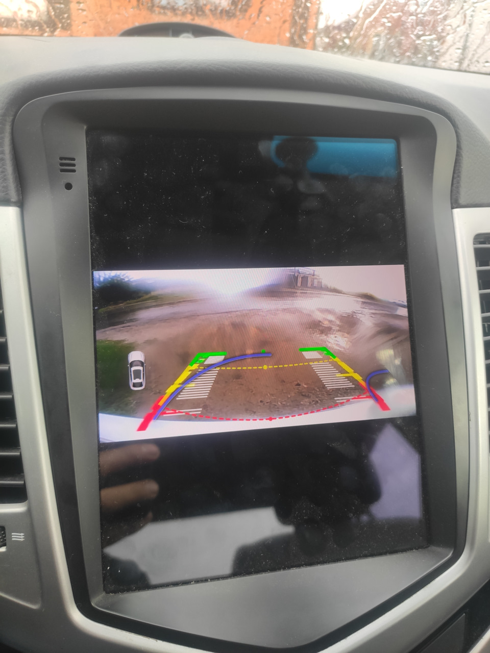 Передняя камера на Teyes Tpro2(тесла стиль). — Chevrolet Cruze (1G), 1 ...